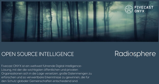 Open Source Intelligence - Fivecast ONYX